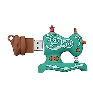 Aneew 16GB Pendrive Novelty Vintage Sewing Machine Model USB Flash Drive Memory Stick Thumb Students Gift (16GB)