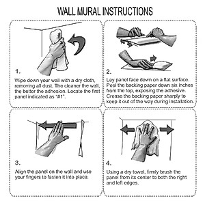 SIGNWIN Wall Mural Stars and Moon in Night Sky Removable Self-Adhesive Wallpaper Wall Decoration for Bedroom Living Room - 66x96 inches