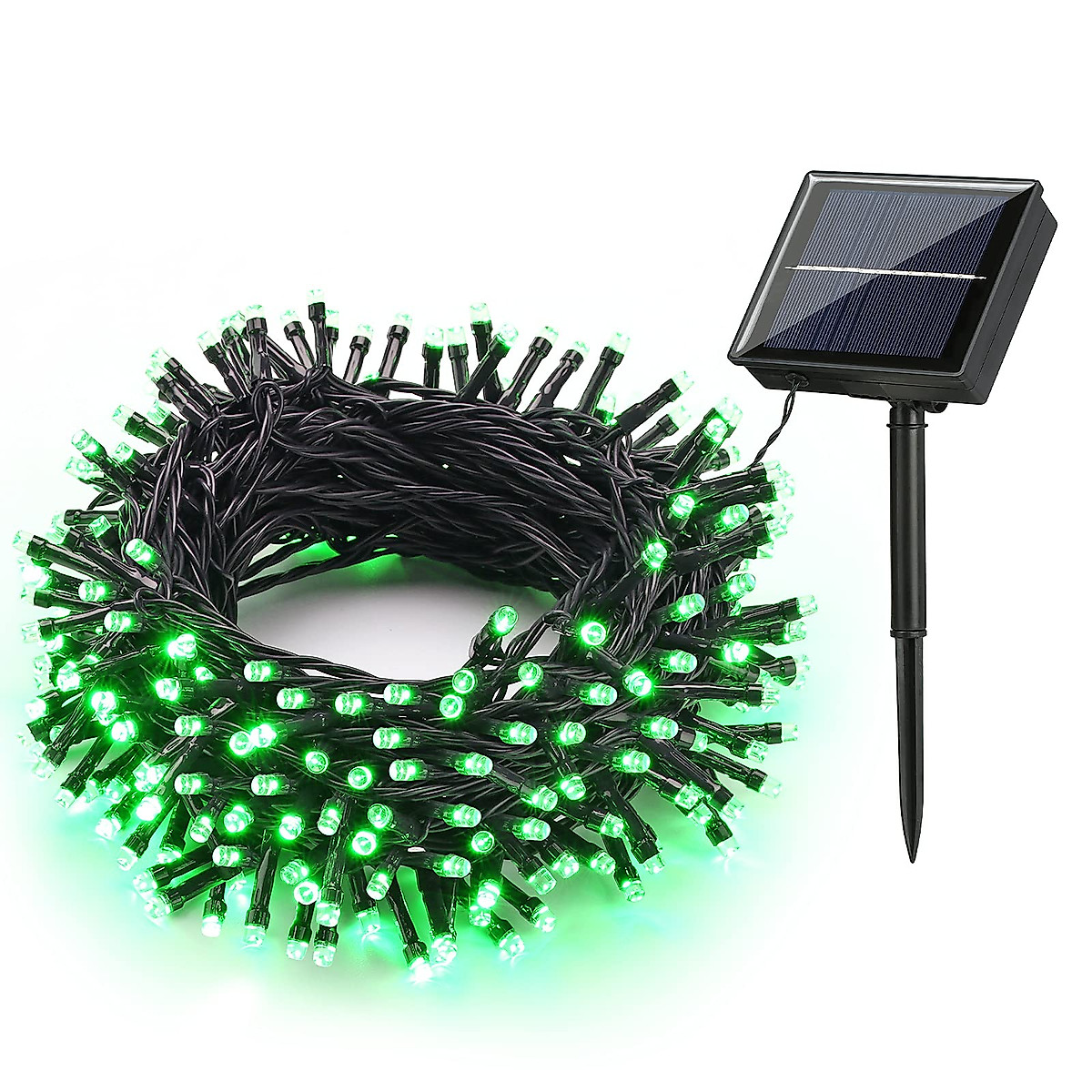 Joomer Green Solar String Lights, 105ft 300 LED 8 Modes Outdoor String Lights Waterproof Fairy Tree Lights for Garden, Patio, Fence, Balcony, Outdoors