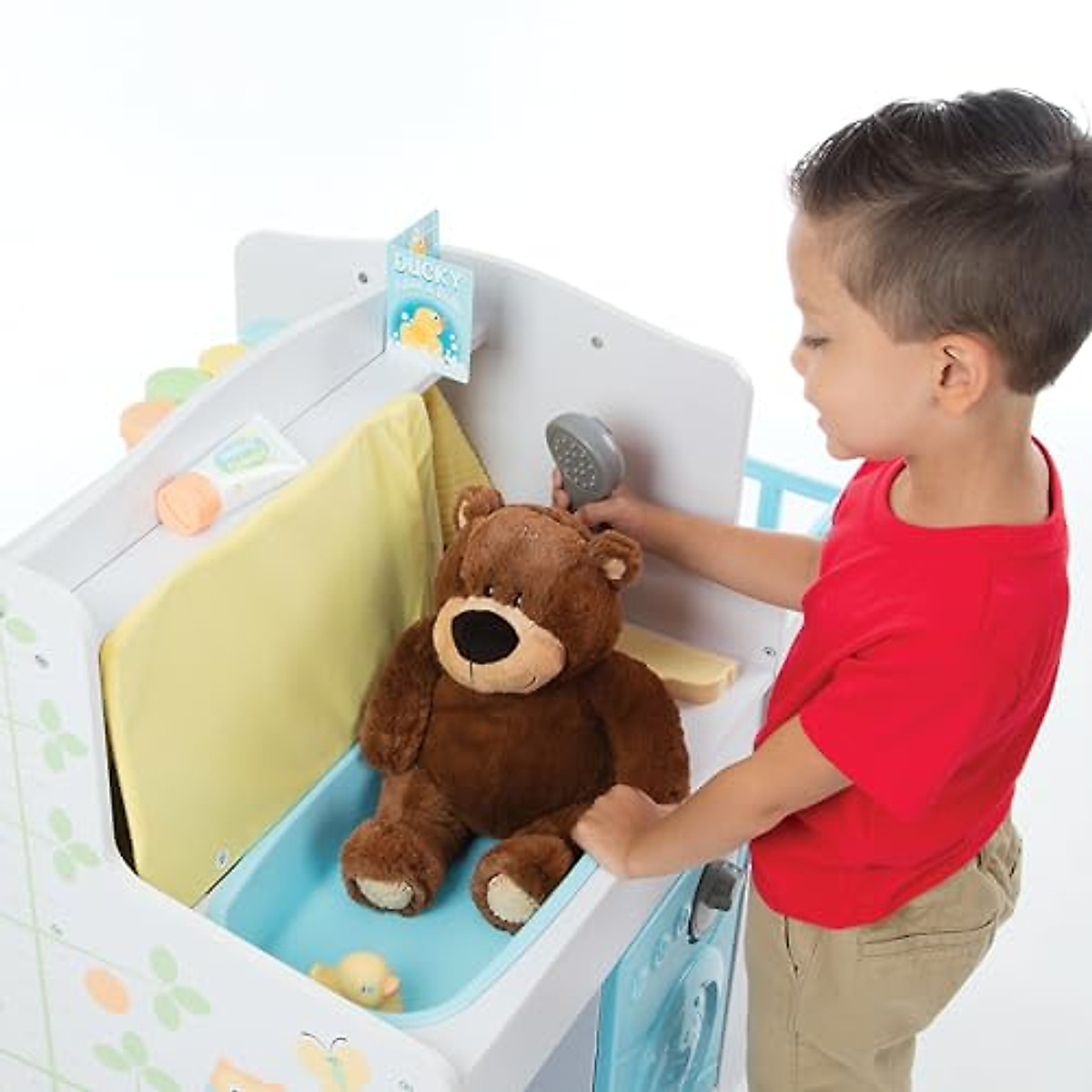 Melissa & Doug Mine to Love Baby Care Activity Center for Dolls - Kitchen, Nursery, Bathing-Changing - Pretend Play Baby Doll Accesories And Activity Center Play Set