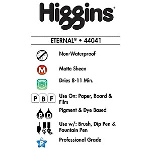 Higgins Black Eternal Ink, 2.5 Oz Bottle (44041)