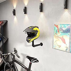 Cowboy Hat Rack -2 Pack Metal Pipe & Brown Wood Wall-Mounted Hat & Wig Holder, Helmet Holder,for Coats, Hats, Caps… (2 Black)