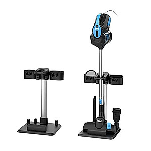 INSE Vacuum Storage Stand, Vacuum Cleaner Stand with Accessory Holders, Universal Vacuum Stand for Stick Vacuum Cleaner