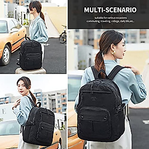 Vendra Moka Waterproof Laptop Backpack Purse for Women and Men, Hiking Travel Backpack