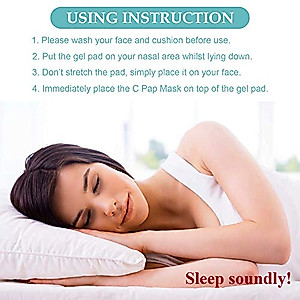 10 Pack Universal Nose Pads for CP-AP Ma-sk - Nasal Gel Pads Avoiding Air Leaks,Red Mark Irritation and Soreness,Can Be Trimmed