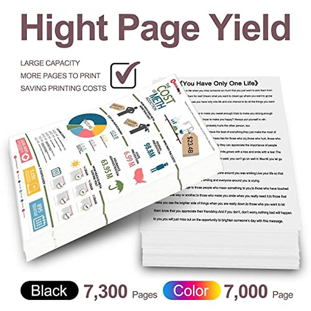 HIYOTA Product Compatible TN436 TN-436 Toner Cartridge Replacement for Brother TN436BK TN436C TN436M TN436Y for use in HL-L9310CDWTT MFC-L8900CDW Printer Cartridge (4-Pack, 1BK/1C/1M/1Y )