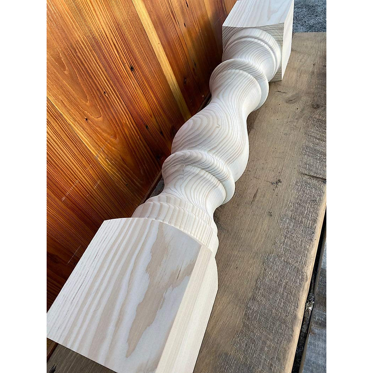 CAROLINA LEG CO. Chunky Monastery Pine Island Leg - Unfinished - Single Leg - Handcrafted in the USA - Dimensions: 5" x 34.5"