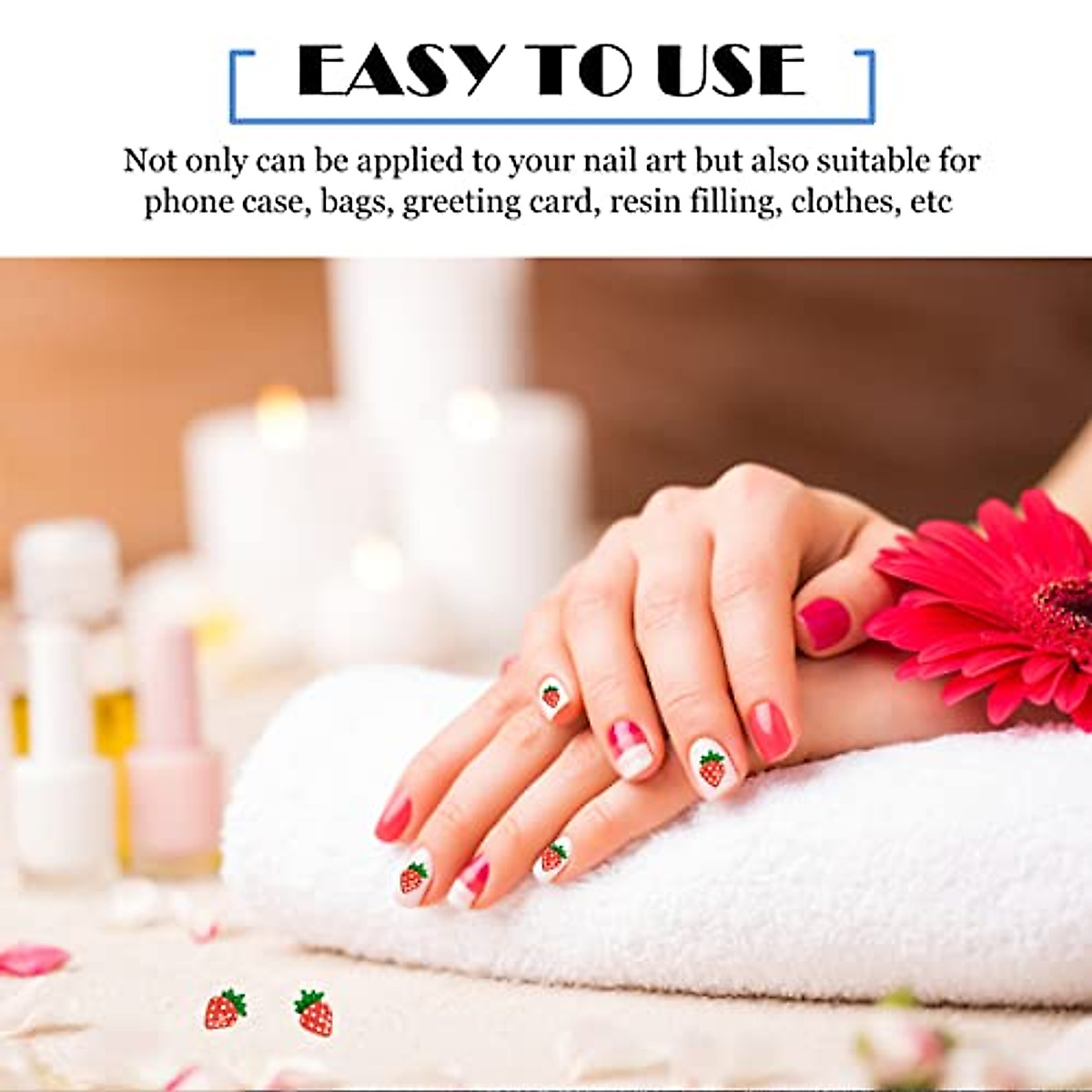 Nail Jewels Nail Jewels 30Pcs 3D Fruits 3D Nail Fruits Charms 3D Nail Rhinestones Fruits Nail Studs Nail Art Charms Decoraciones para Uñas Acrilicas Decoraciones para Uñas Acrílicas