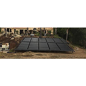 SolarPoolSupply High-Performance Solar Pool Heater Panel Replacement - 15-20 Year Life Expectancy - Extreme Durability + Easy Install + High-Heat Performance (4' X 8' / 1.5" I.D. Header)