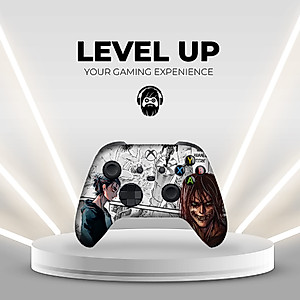 DreamController Attackk On Titan Custom X-box Controller Wireless compatible with X-box One/X-box Series X/S Proudly Customized in USA with Permanent HYDRO-DIP Printing (NOT JUST A SKIN)