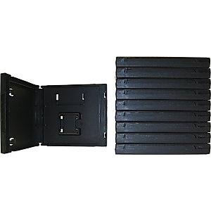 (10) Standard Empty Replacement Game Cases - Compatible with Black Nintendo DS - VGBR14DSBK