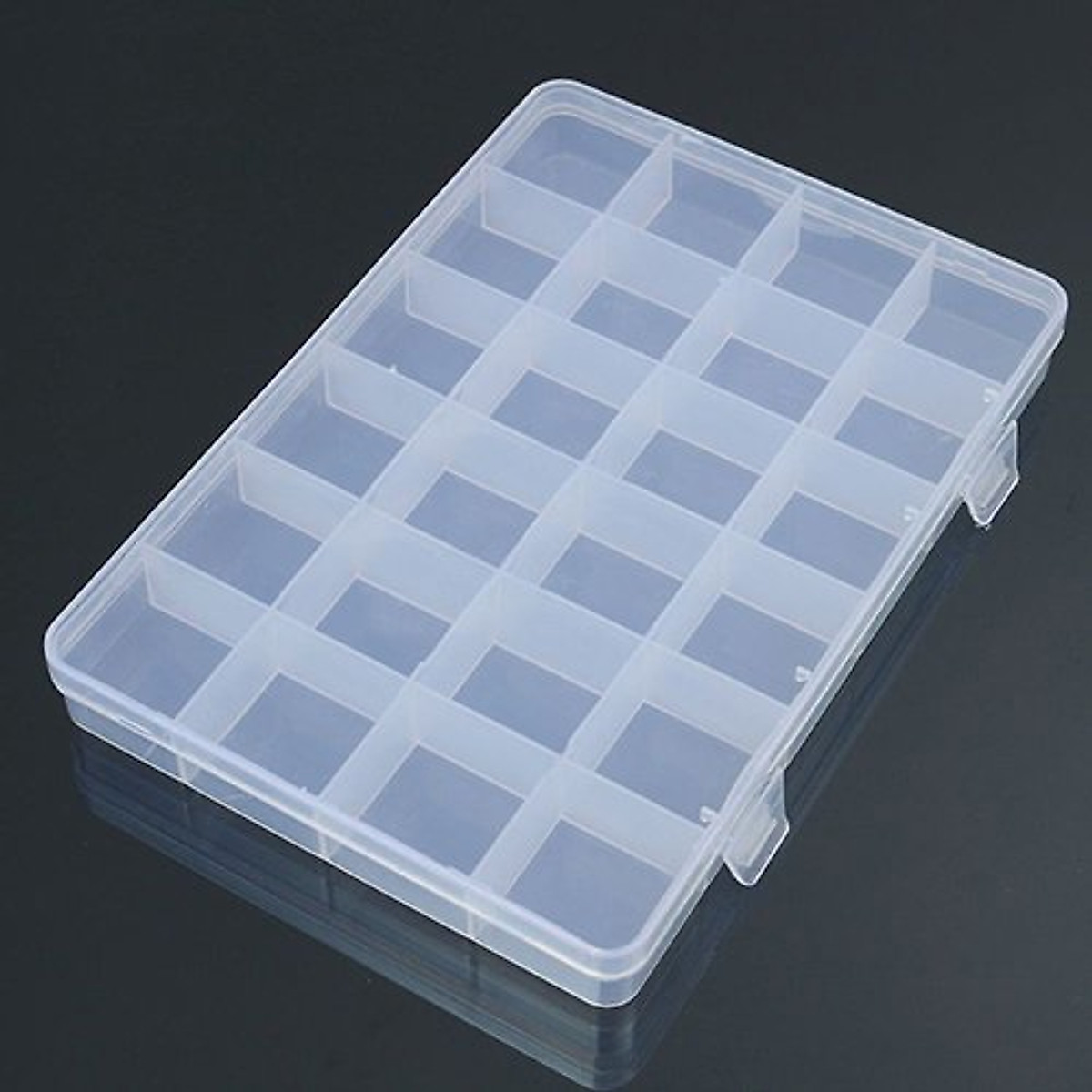 smallwoodi Storage Box,Jewelry Box,Jewelry Case,24 Compartments Plastic Box Case Jewelry Bead Storage Container Craft Organizer Box Gift Box Storage Box Case