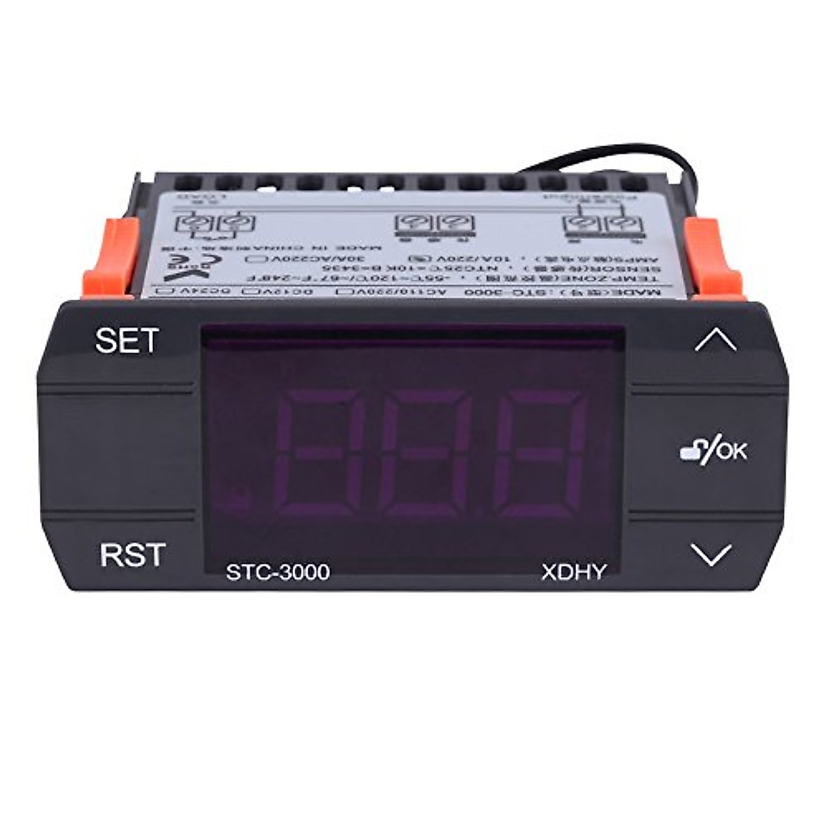 Walfront STC-3000 110V-220V Digital Temperature Controller Thermostat with Sensor(110-220V30A)