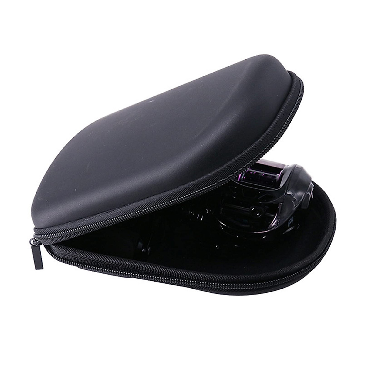 Sanmum Fishing Reel Case Bag Baitcasting Reel Fishing Tool Storage Pouch Reels Waterproof Protective Cover Sleeve(Reel Not Included) (Black for Right)