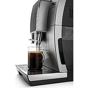 De'Longhi Dinamica Fully Automatic Coffee and Espresso Machine with Premium Adjustable Frother, Stainless Steel, ECAM35025SB
