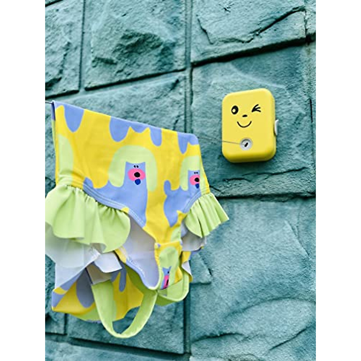 Retractable Clothesline, Clothes Line Retracting Indoor, Laundry Line Retracting Outdoors, Clothes Drying Wall Mount, Lock to Prevent Sagging