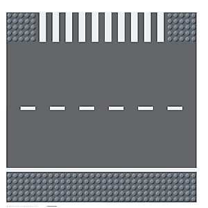 Custom Toys & Hobbies 8 Piece City Building Block Road Base Plates- Straight Crossroads Curve T-Junction Plate-10x10 Inches- Christmas Birthday Compatible with All Major Brands