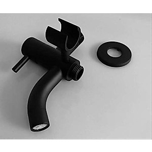 MINJING Black Handheld Bidet Spray Abs Shower Sprayer Set Toilet Faucet Shower Bidet with Hose and Holder Set d