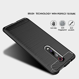 CruzerLite Case Compatible with Xiaomi Mi 9T Case, Compatible with Xiaomi Mi 9T Pro Case, Back Cover Anti-Scratch Shock Absorption Case for Xiaomi Mi 9T /9T Pro (Black)