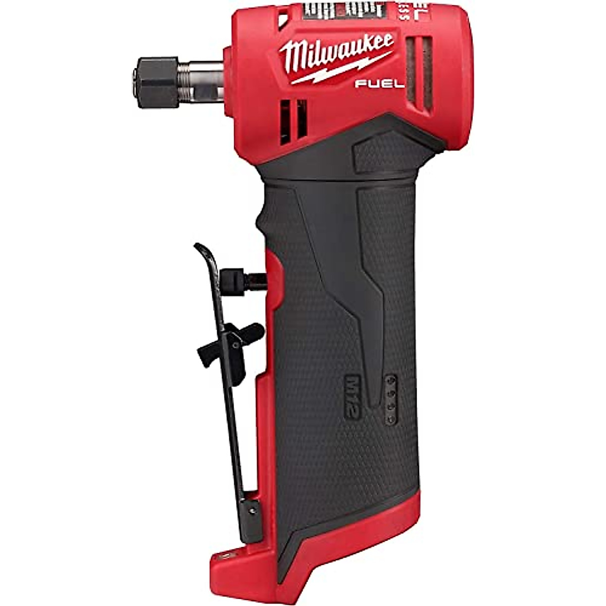 Milwaukee M12 FUEL 12V Lithium-Ion Brushless Cordless 1/4 in. Right Angle Die Grinder (Tool-Only) + Accessory