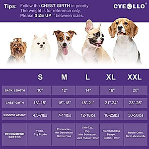 cyeollo Shark Halloween Dog Costume Funny Clothes Shirts with Sleeves Breathable T Shirt Soft Dog Halloween Dog Shirt for Small to Medium Dogs