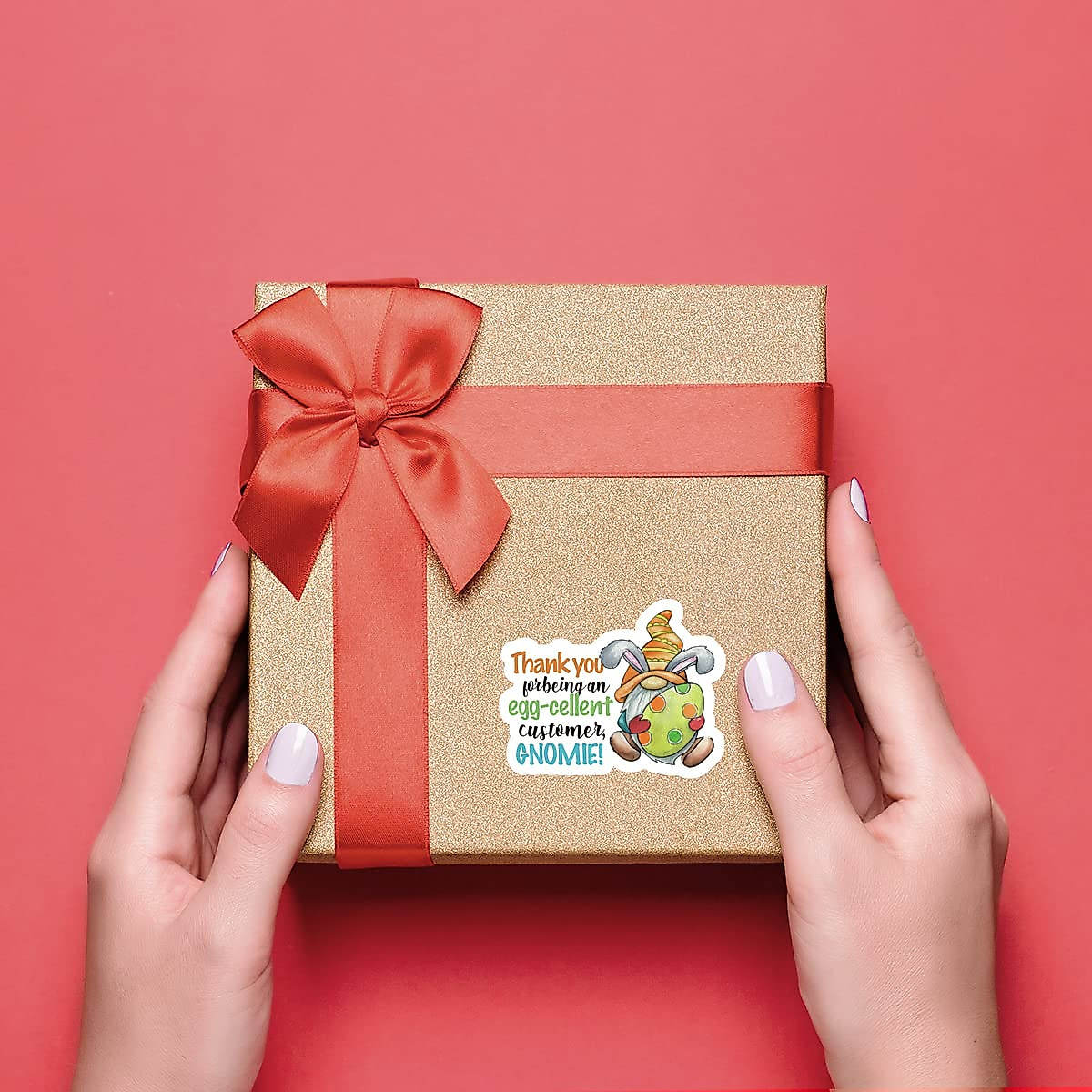 200PCS Gnome Easter Stickers,Cute Small Business Envelopes Stickers for Handmade Goods Business Packages,Easter Day Theme Small Shop Business Stickers for Envelopes Seals