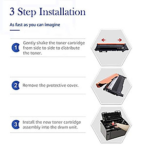 STAROVER Compatible Toner Cartridge Replacement for Samsung 406 406S CLT-K406S CLT-C406S CLT-M406S CLT-Y406S for Samsung Xpress C410W CLP-365W C460W Printer(Black, Cyan, Magenta, Yellow, Total 4 Pack)