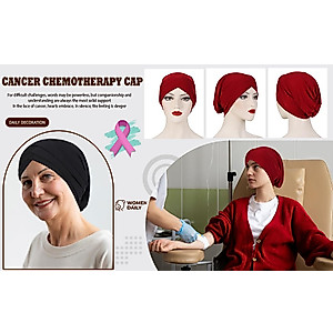 Fxhixiy Hijab Chemo Cancer Beanies Turbans Hats Cap Twisted Hair Cover Headwrap Turban Headwear for Women (Gray)