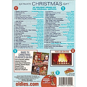 Ultimate Christmas Gift, Volume 3. 5-disc set incl. 1 DVD containing rare TV Christmas Classics: Charles Boyer in "The Gift", Maureen O'Sullivan in "The Blessed Midnight", Ramond Burr in "A Star Shall Rise", and Vincent Price narrates "A Christmas Carol",