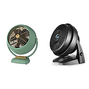 Vornado VFAN Jr. Vintage Air Circulator Fan, Green & 630 Mid-Size Whole Room Air Circulator Fan