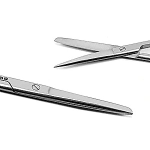 MEDSPO Professional Dental Medical Scissors | Trimming Cutting Nursing Stitch Suture Veterinary | Tissue Instruments Tools (Dressing Scissors Medium)