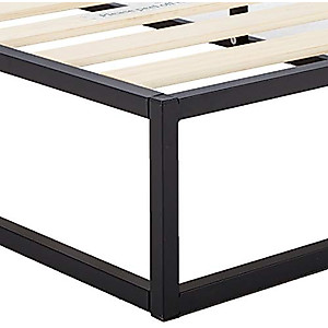 Zinus Joseph Metal Platforma Bed Frame, Twin & 6 Inch Green Tea Memory Foam Mattress/CertiPUR-US Certified/Bed-in-a-Box/Pressure Relieving, Twin, White