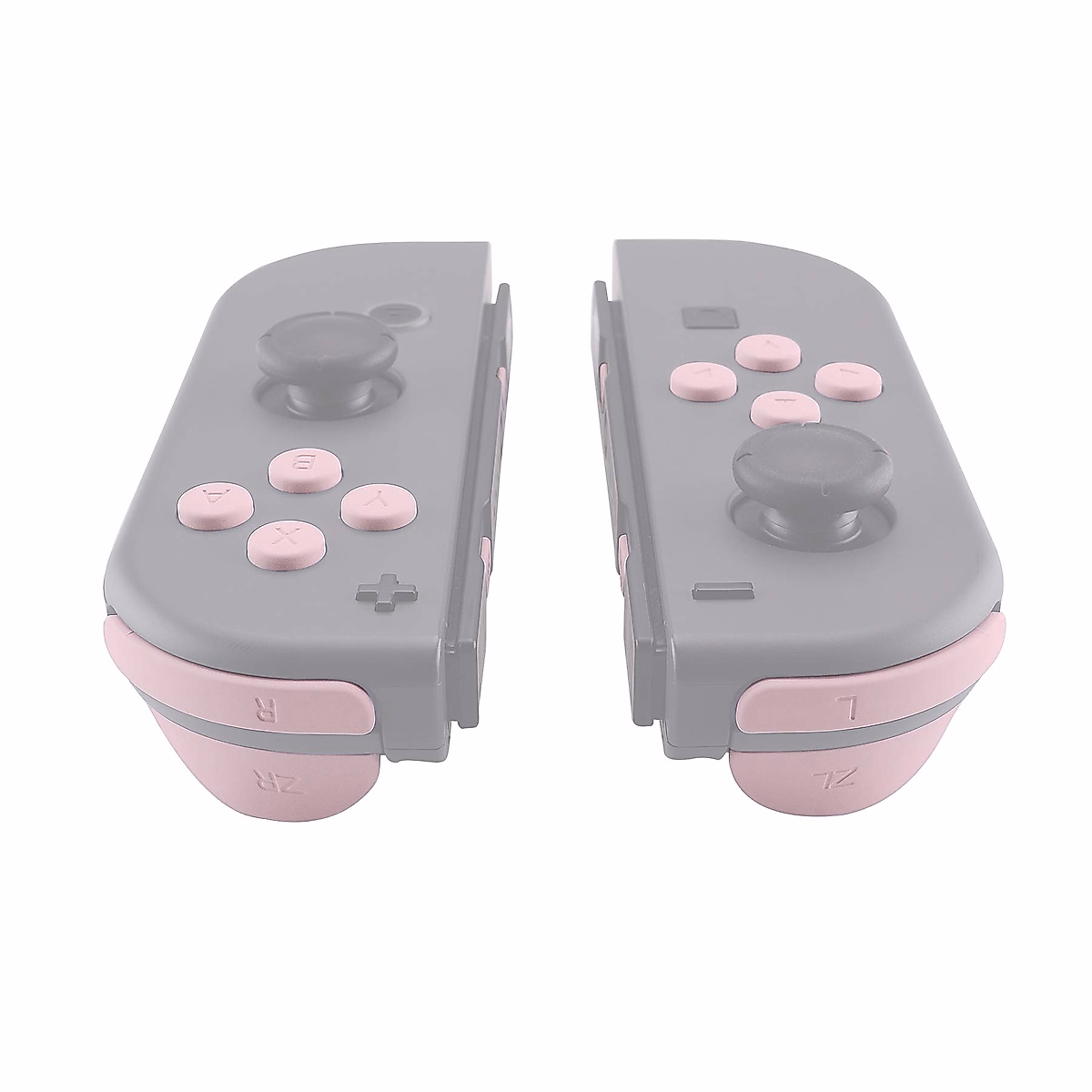 eXtremeRate DIY Full Set Buttons for Nintendo Switch & Switch OLED, Replacement Buttons for JoyCon, ABXY Direction Keys SR SL L R ZR ZL + - Home Capture Trigger Buttons Springs - Cherry Blossoms Pink