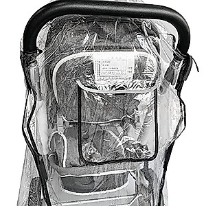 Double Stroller Rain Cover,Rain Cover for Double Tandem Stroller,Big Size Universal Rain and Wind Cover