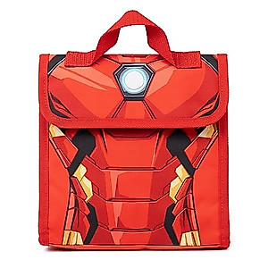 Marvel Boys Backpack | Captain America 4-Piece School Bag Set | Avengers Merchandise | Multiple Compartments