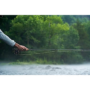 Greys Lance 9' 5wt Fly Fishing Rod, 4-Piece Intermediate Modulus Carbon Blank, Anodised Alloy Reel Seat, AAA Cork Handle