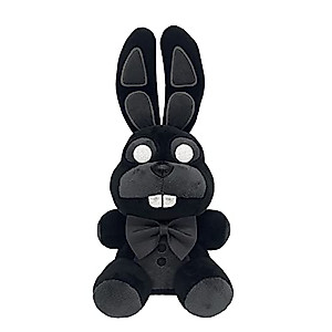 XSmart Mall | Shadow Bonnie/Ghost Rabbit | Special Version |Black | Fan Made | Plush Toy, Gifts for Kid, Girls, Boys | 7"