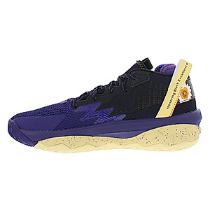 adidas Dame 8 Unisex Shoes Size 16, Color: Purple/Yellow,17.5 Women/16 Men