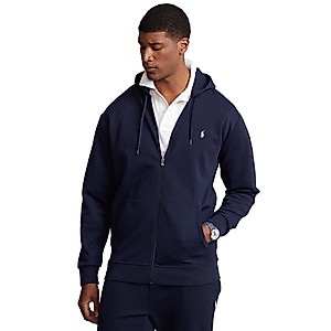 Polo Ralph Lauren Men's Full Zip Active Hoodie (Large, Navy)