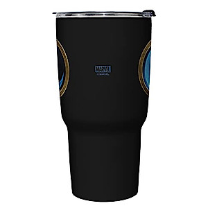 Marvel Moon Knight Main Icon 27 oz Stainless Steel Insulated Travel Mug, 27 Ounce, Multicolored