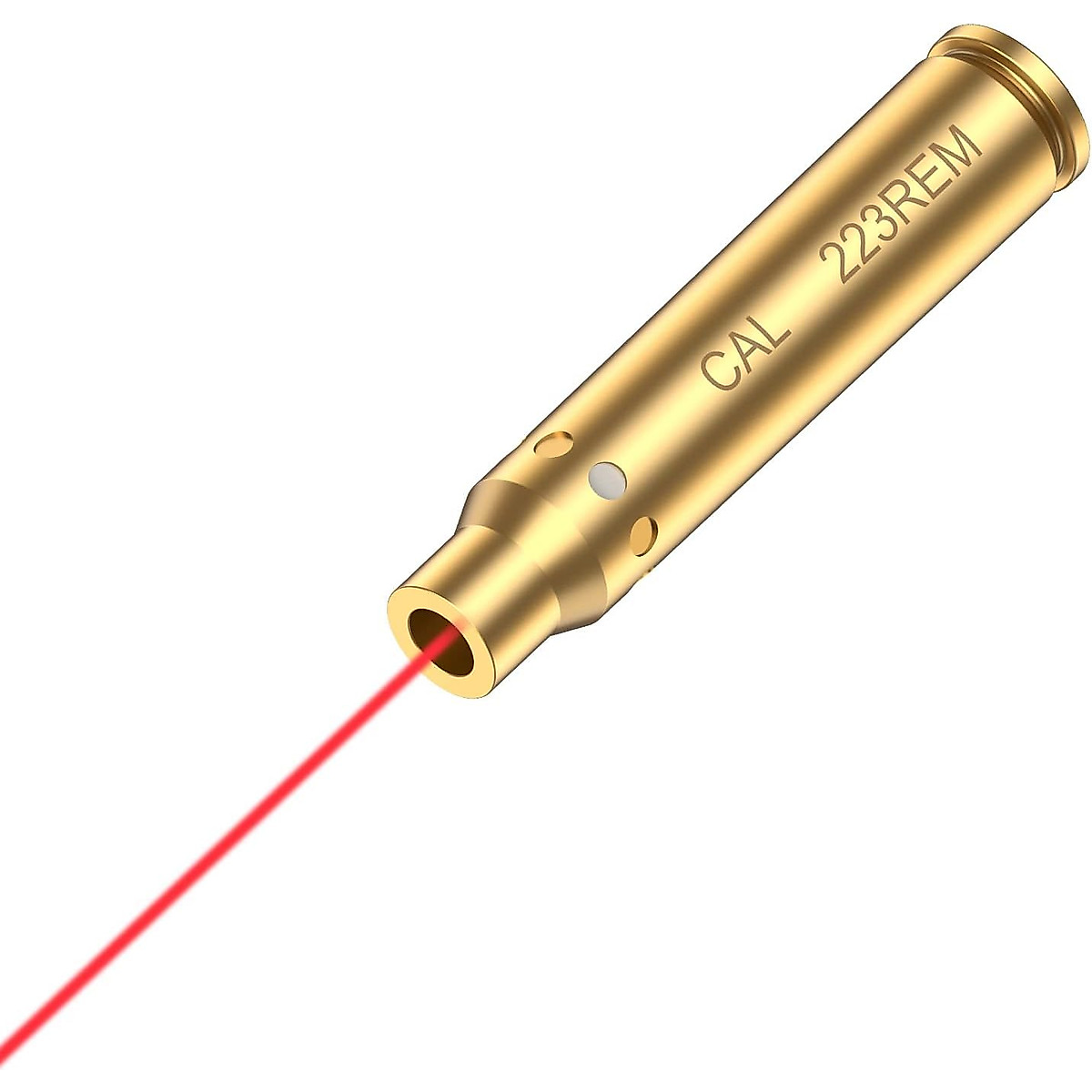 Tipfun Bore Sight Cal 223 5.56mm Rem Gauge Laser Sight Red Dot Boresighter with Batteries