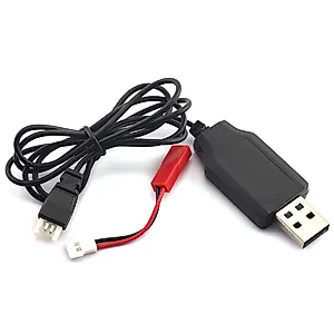 DZS Elec 3.7V Lithium Battery Balance Charging Line USB to XH2.54 Connector + XH2.54 to JST Convert Line
