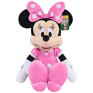 Disney Junior Minnie Mouse 40 Inch Giant Plush Minnie Mouse Stuffed Animal for Kids, Officially Licensed Kids Toys for Ages 2 Up by Just Play