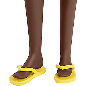 Barbie Loves The Ocean Beach-Themed Doll (11.5-inch Brunette), Made from Recycled Plastics, Wearing Fashion & Accessories, Gift for 3 to 7 Year Olds