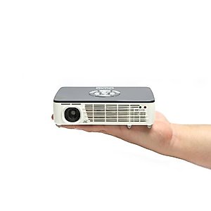 AAXA P450 Pico/Micro Projector with LED, WXGA 1280x800 Resolution, 450 Lumens, Pocket Size, HDMI, Mini-VGA, 15,000 Hour LED Life, Media Player, DLP Projector