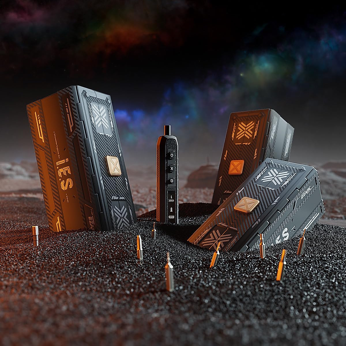 EZARC Electric Screwdriver Set, 181 in 1 Cordless Screwdriver, 3 Torque Settings with 160 Magnetic Precision Bits, Power Screwdriver Repair Tool Kit for Phone Laptop Camera Watch Computer