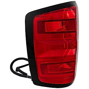 Evan Fischer Driver Side Tail Light Compatible with 2014-2015 Chevrolet Silverado 1500, Fits 2015 Chevrolet Silverado 2500 HD, Chevrolet Silverado 3500 HD Halogen GM2800261