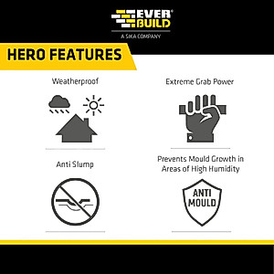 Everbuild STIXBK Stixall Ultimate Power Cartridge 290 ml - Black by Everbuild