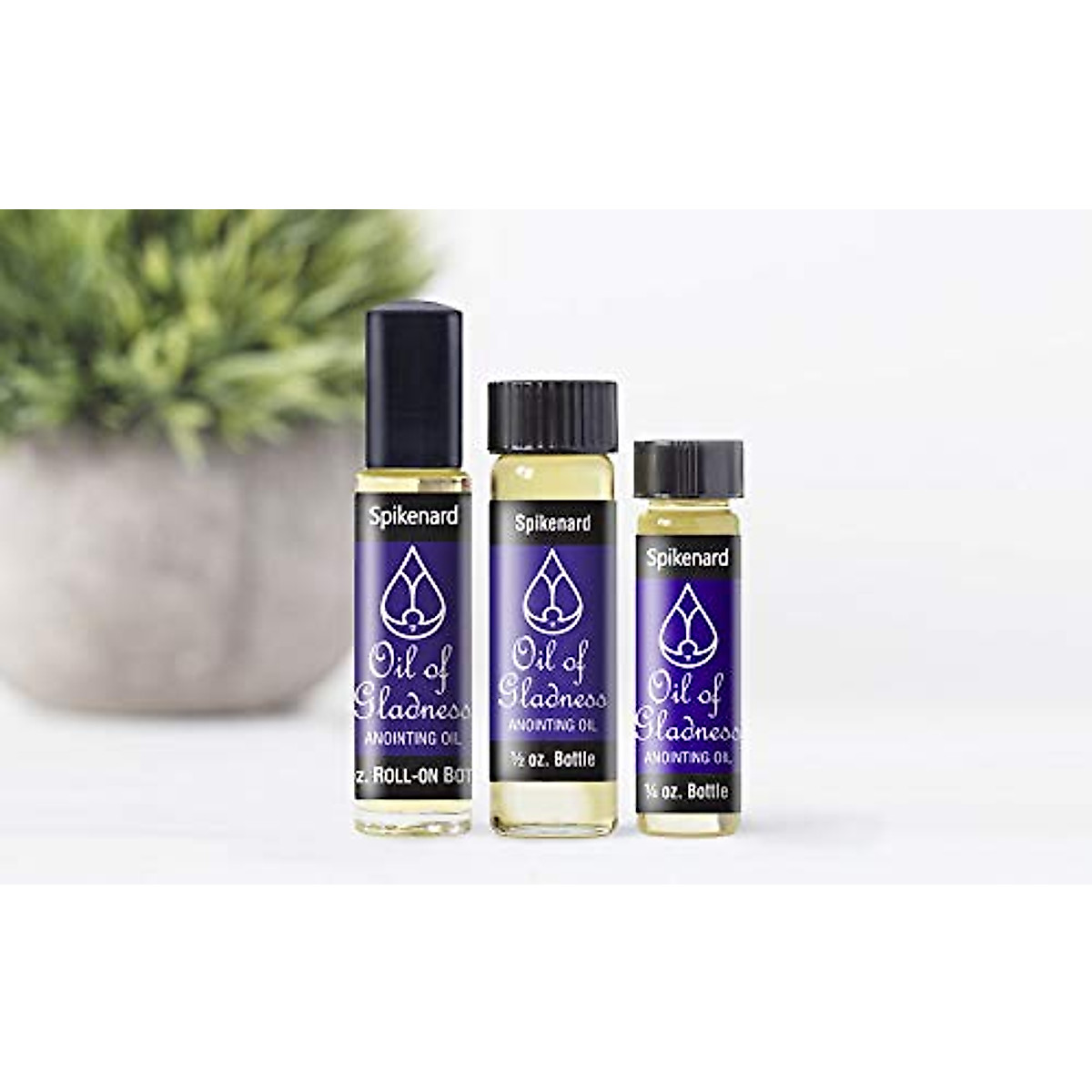 Oil of Gladness Spikenard Anointing Oil - Oil for Daily Prayer, Ceremonies and Blessings 1/4 oz