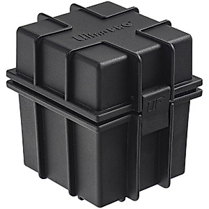 Ultra PRO - Black Stackable Deck Box - Protect & Store up to 100 Standard Size Sports Cards, Gaming Cards, Trading Cards, Or any Other Collectible Standard Size Cards, Protect Against The Elements